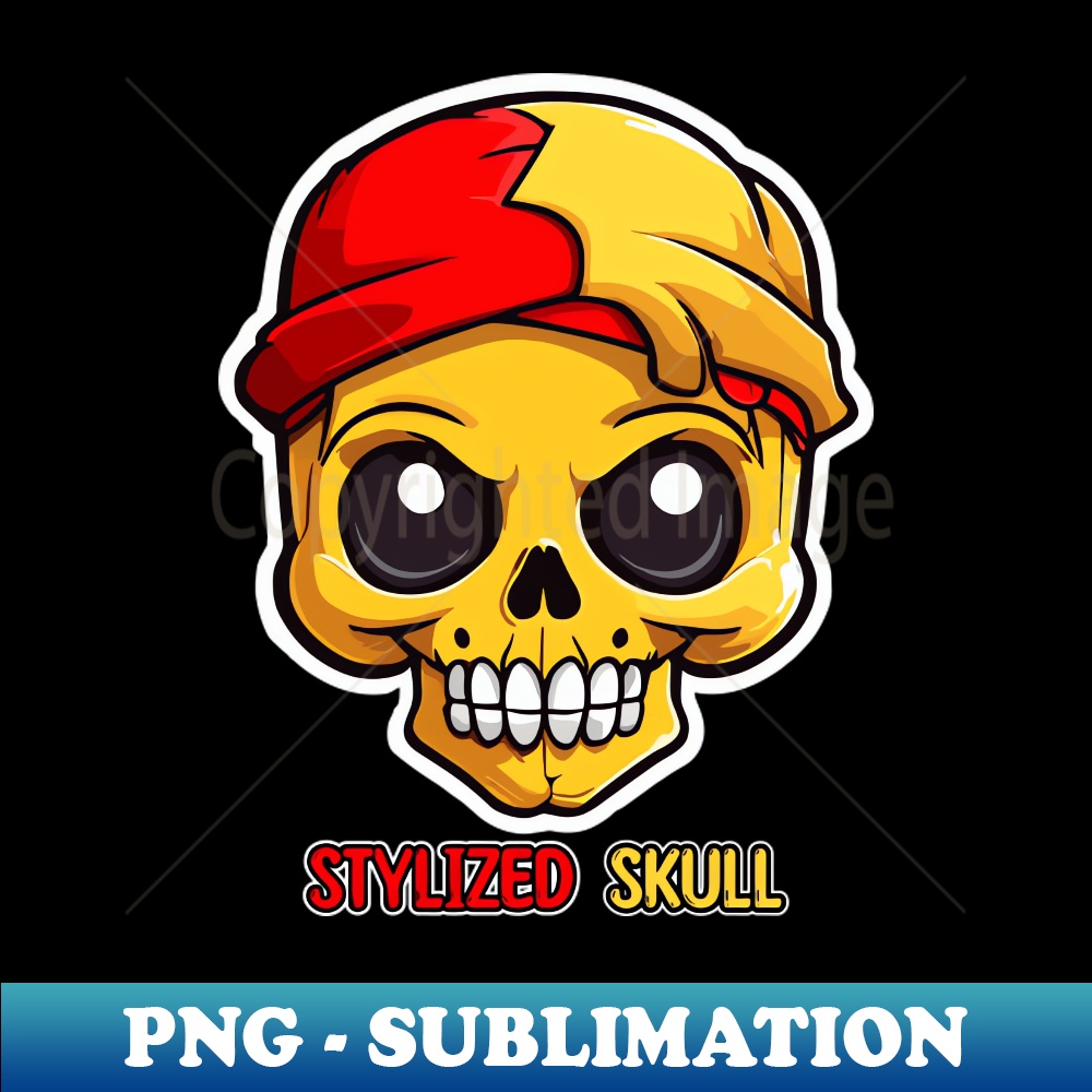 Stylized skull - Aesthetic Sublimation Digital File - Revolu - Inspire ...