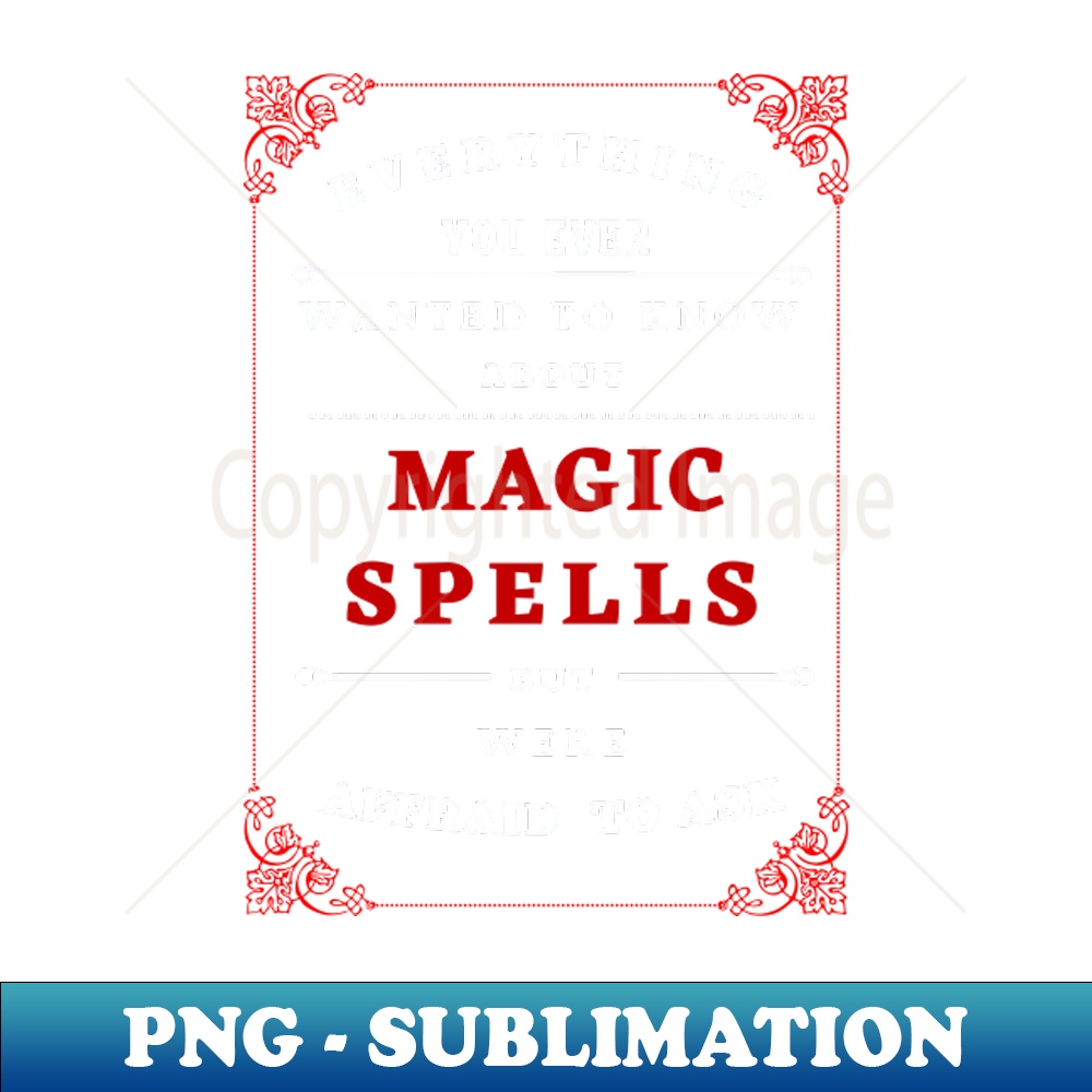 Magic Spells Book - Instant PNG Sublimation Download - Perfe | Inspire ...