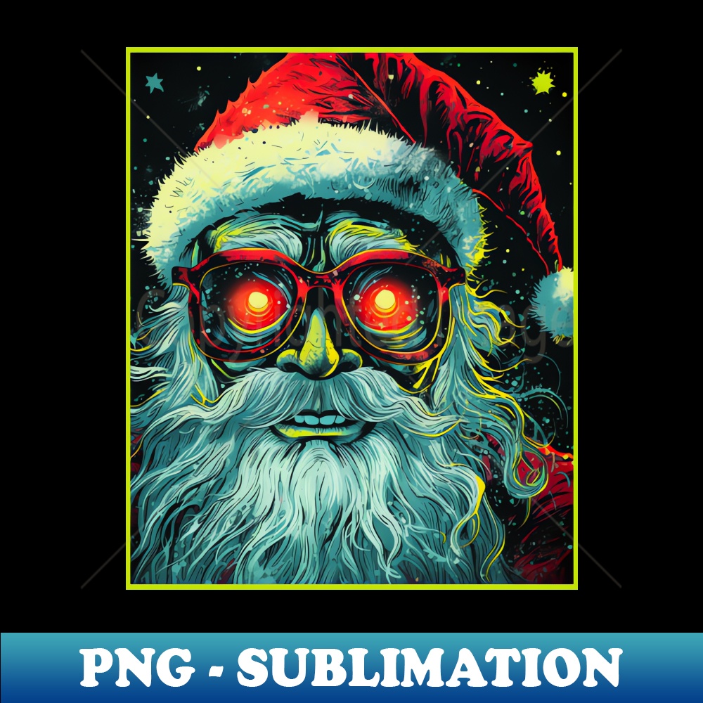 Creepy Santa Claus - PNG Transparent Sublimation Design - In | Inspire ...