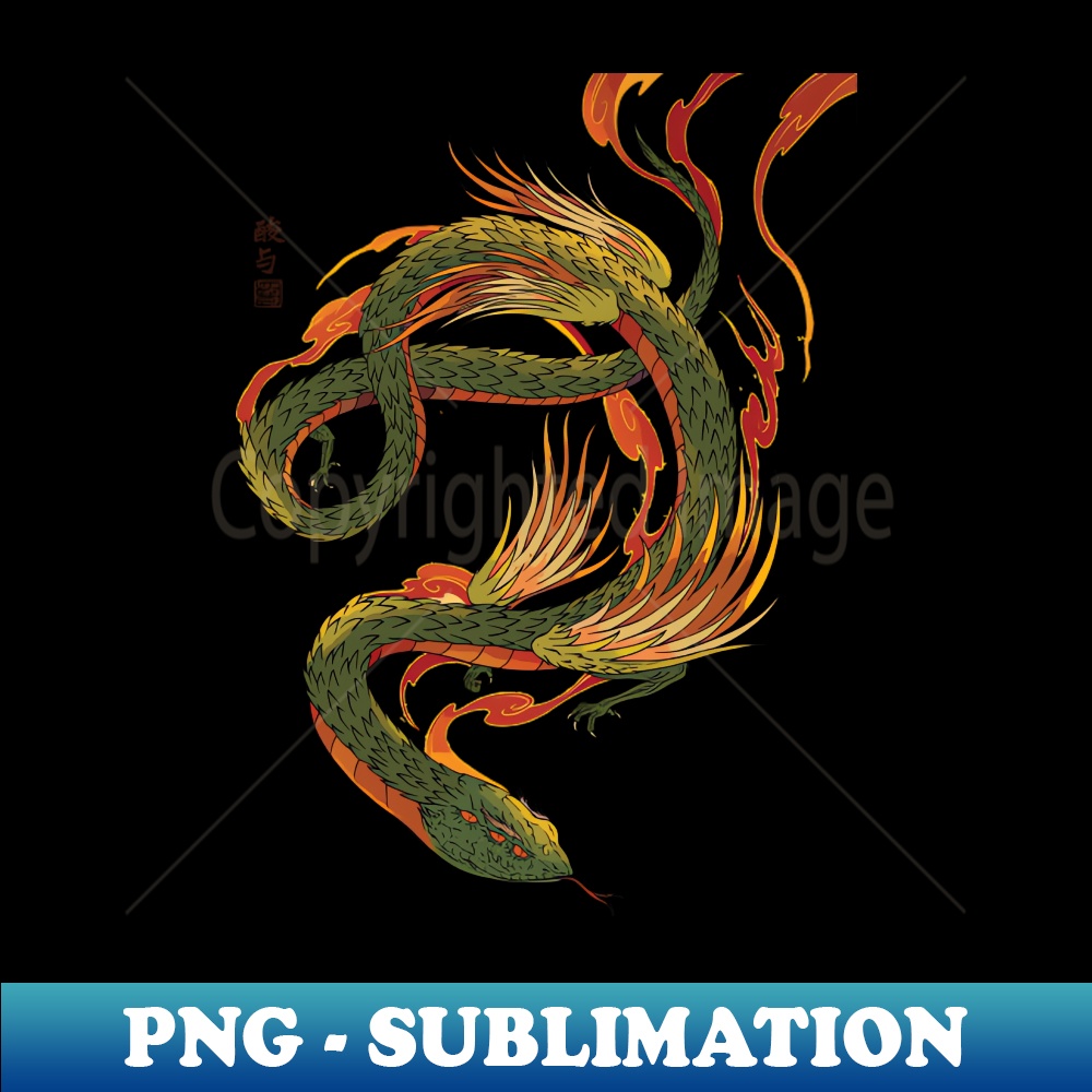 Japanese snake - High-Resolution PNG Sublimation File - Perf | Inspire ...