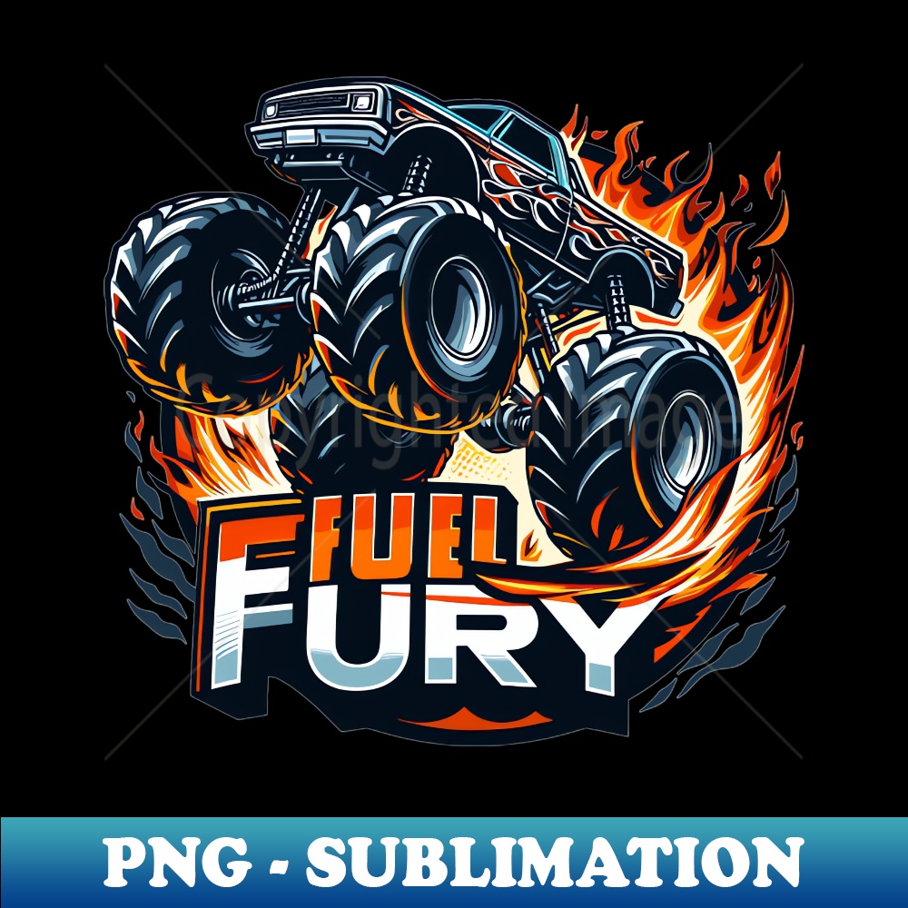 Monster Truck Fuel Fury - Stylish Sublimation Digital Downlo | Inspire ...
