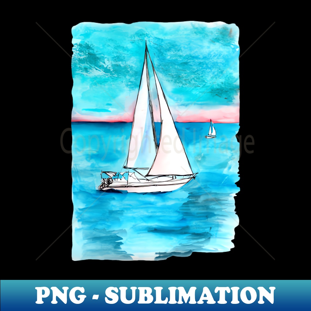 Sailboat cruising - PNG Transparent Digital Download File fo | Inspire ...