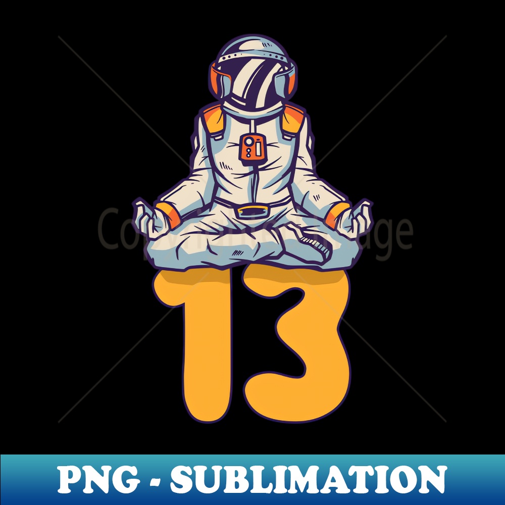 13th Birthday Astronaut 13 Years Space Galaxy - Unique Subli | Inspire ...