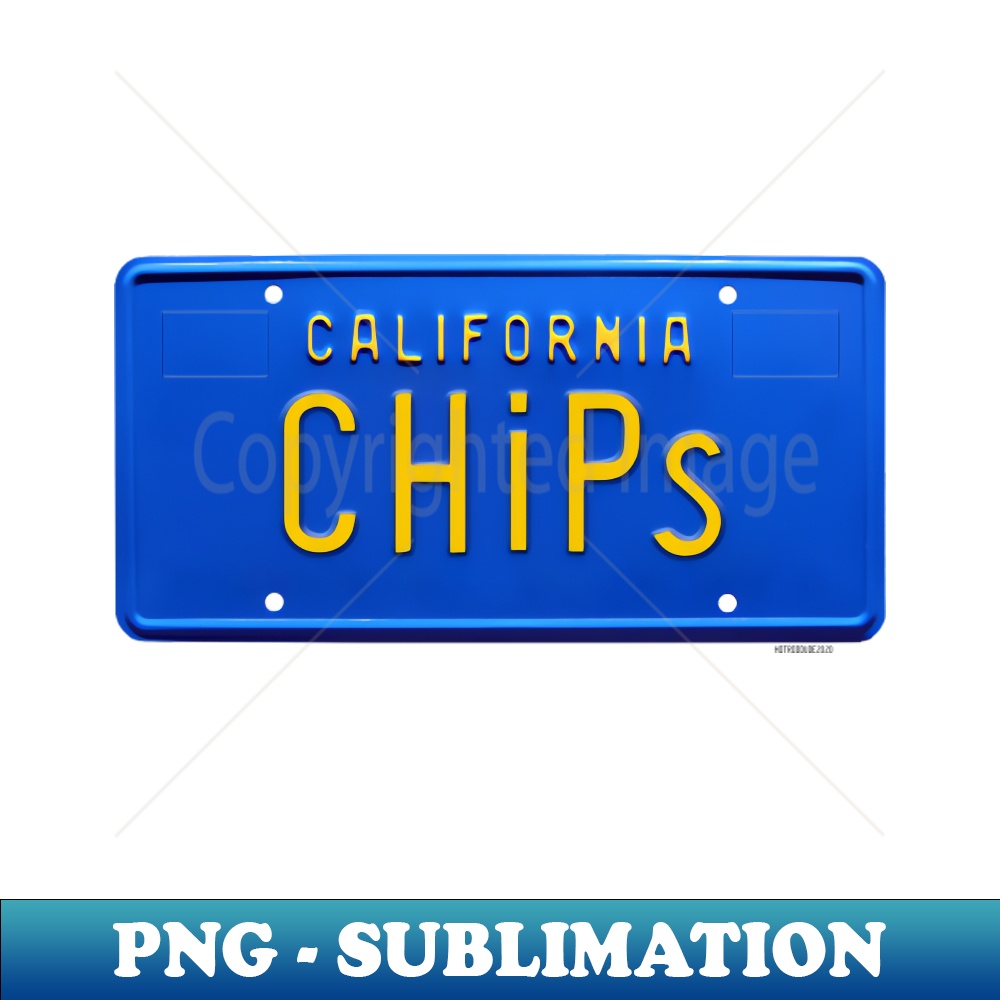 CHiPs California 1970s Blue License Plate - Aesthetic Sublim | Inspire ...