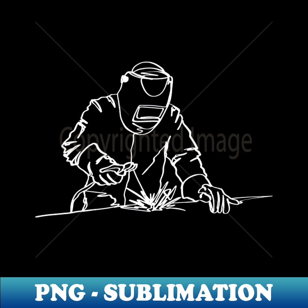Welder Oneline Art - Welding Mig Welding Funny Welding - Pre | Inspire ...