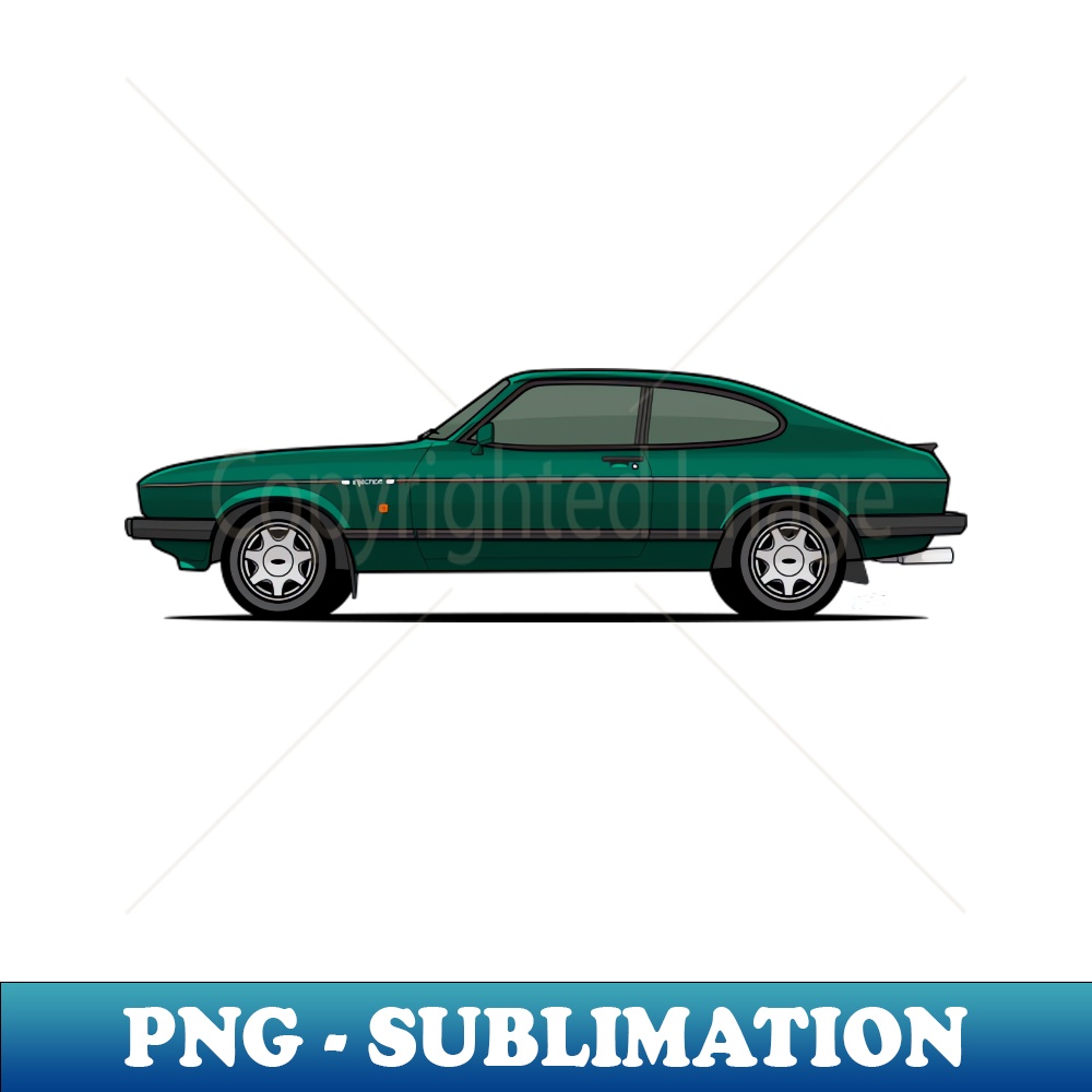 Ford Capri side profile drawing - Stylish Sublimation Digita | Inspire ...