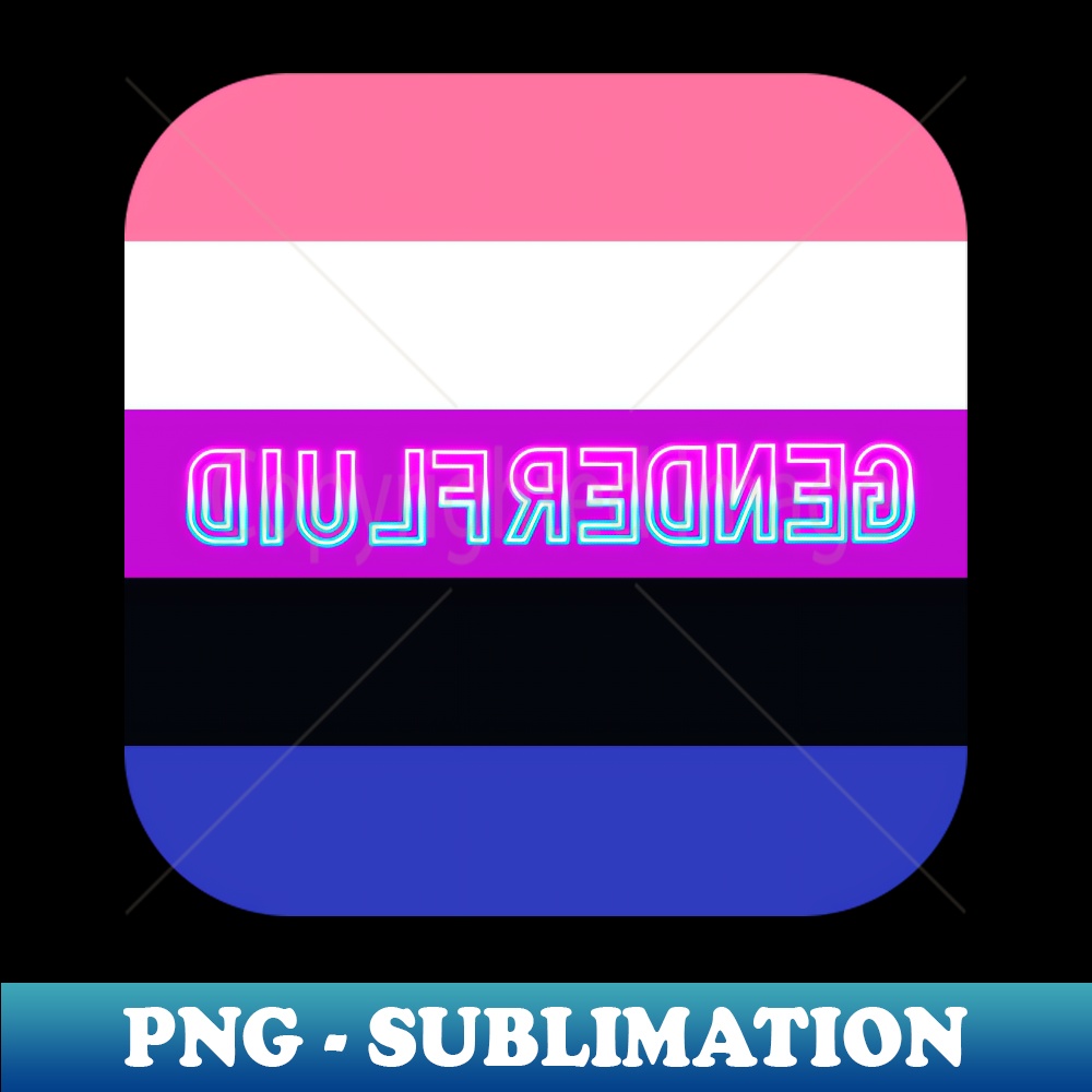 Mirrored Genderfluid - Creative Sublimation PNG Download - T | Inspire ...