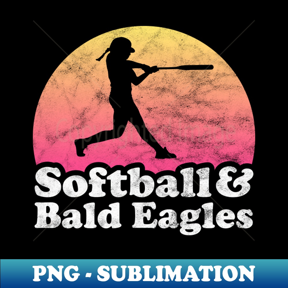 Softball and Bald Eagles Gift for Softball Player Coach Fan | Inspire ...