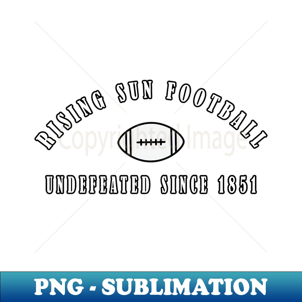Rising Sun Football - Premium PNG Sublimation File - Perfect | Inspire ...