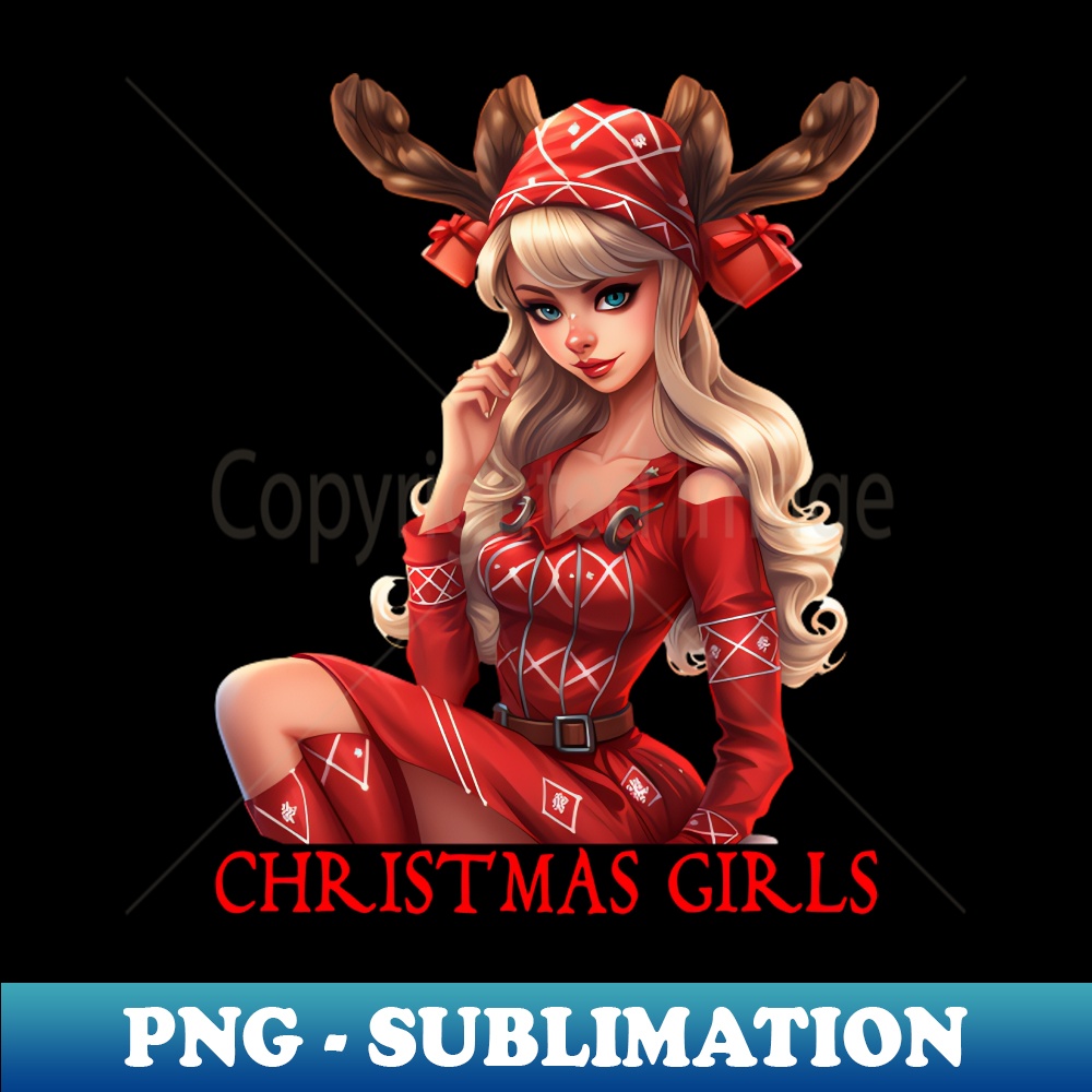 Christmas Girls - PNG Transparent Sublimation File - Boost Y - Inspire Uplift