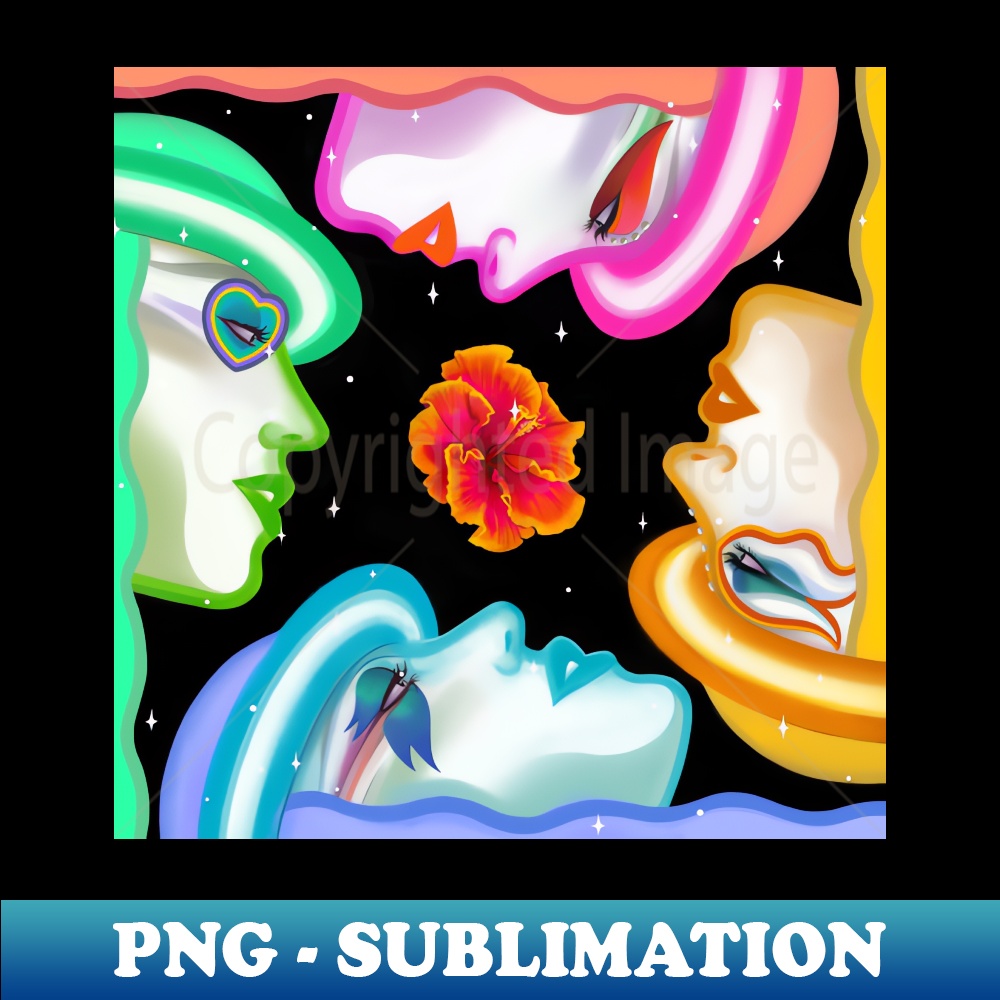 Rainbow Sisters - PNG Sublimation Digital Download - Perfect | Inspire ...
