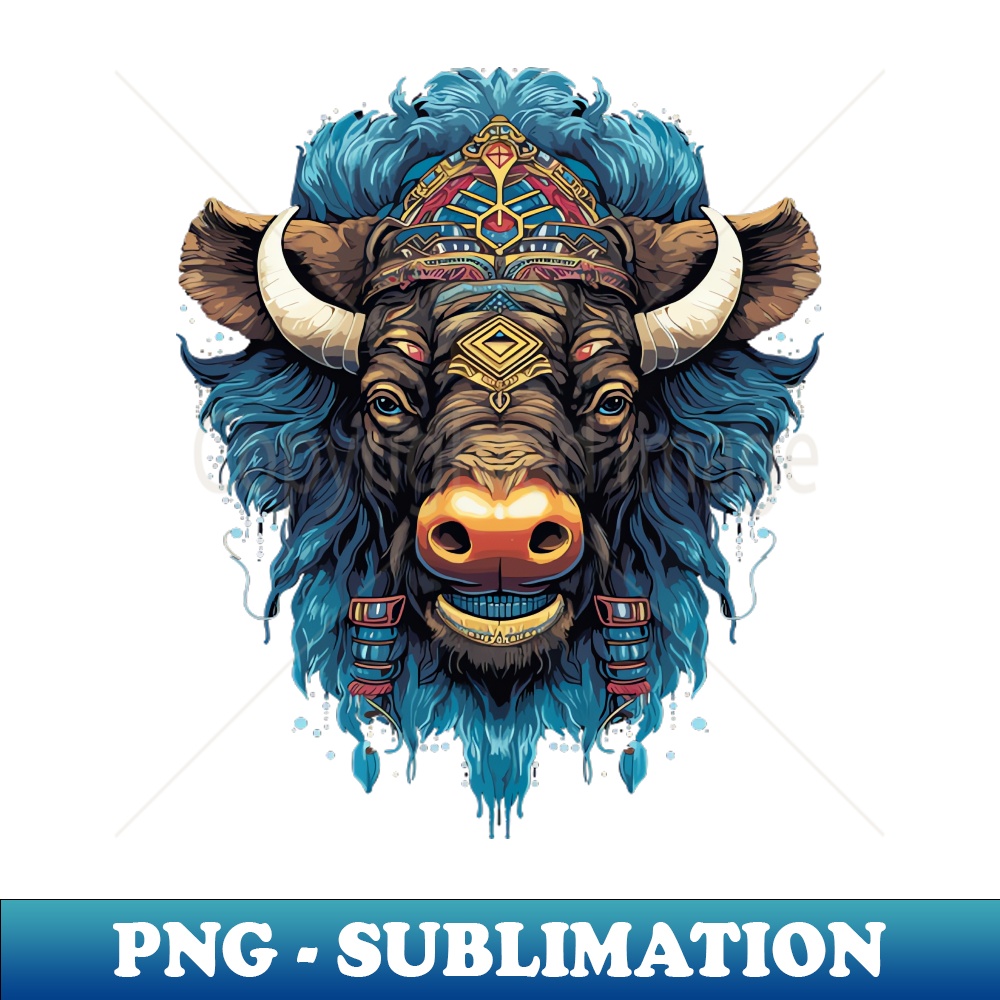 DMT Art Psychedelic Buffalo - Instant Sublimation Digital Do - Inspire ...