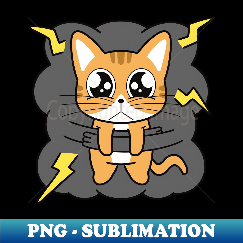 Moody cat - PNG Transparent Digital Download File for Sublim - Inspire ...