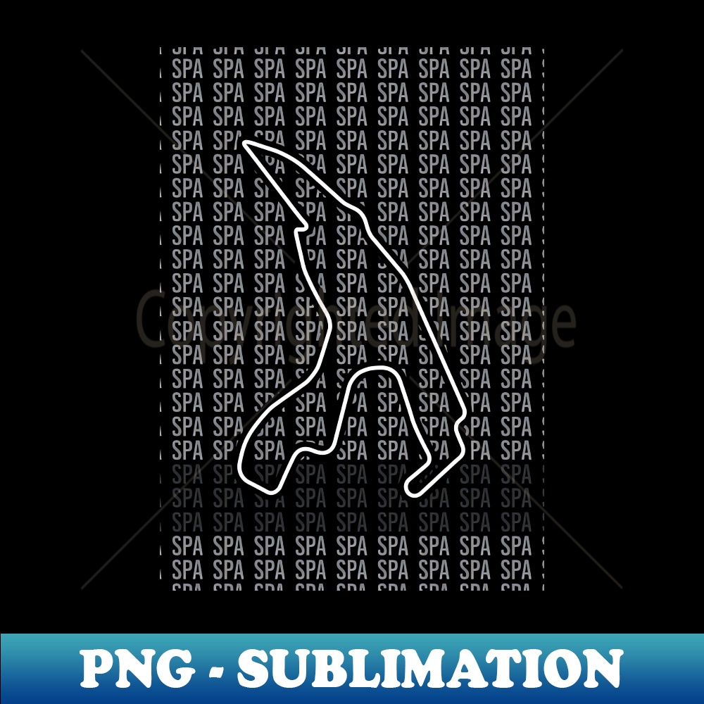 Spa - F1 Circuit - Black and White - Artistic Sublimation Di | Inspire ...