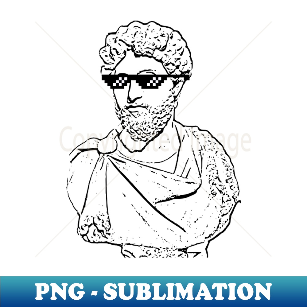 Stoic Marcus Aurelius Sunglasses Meme Stoicism - Exclusive P | Inspire ...