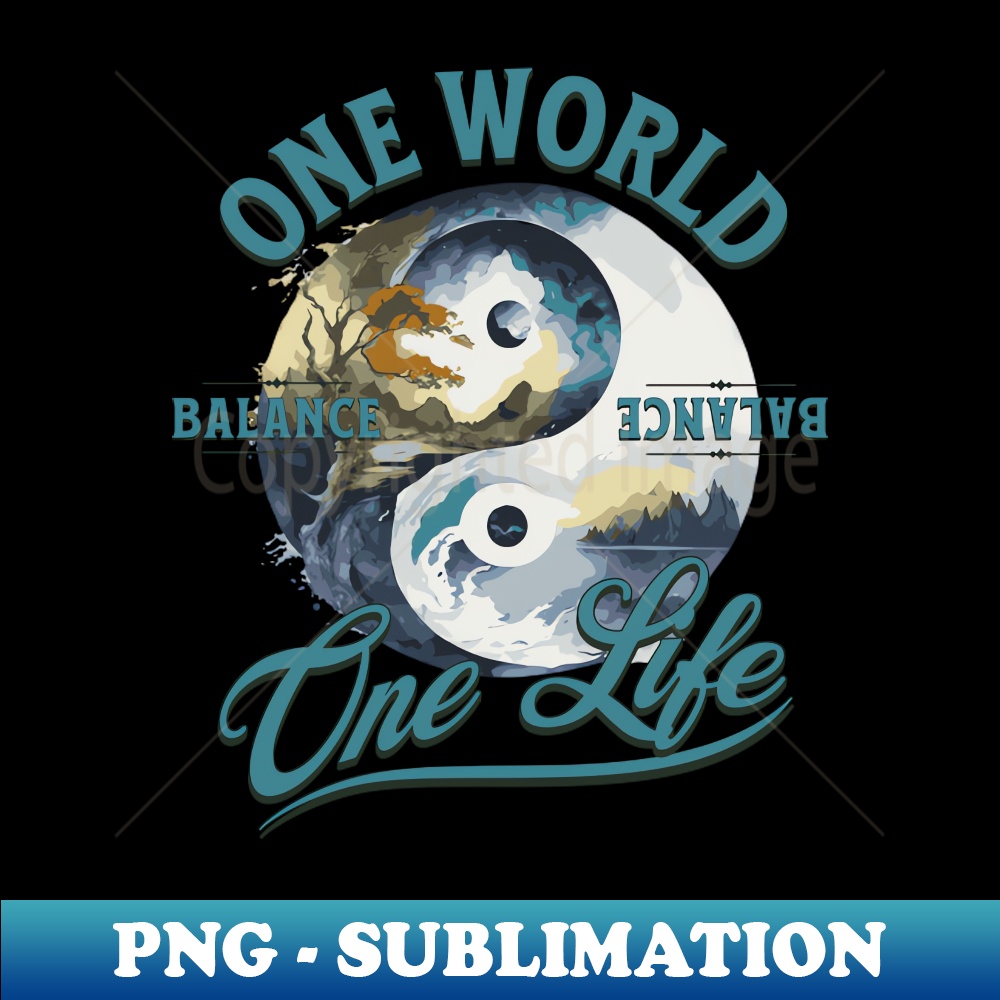 World Balance Life - Aesthetic Sublimation Digital File - Pe | Inspire ...