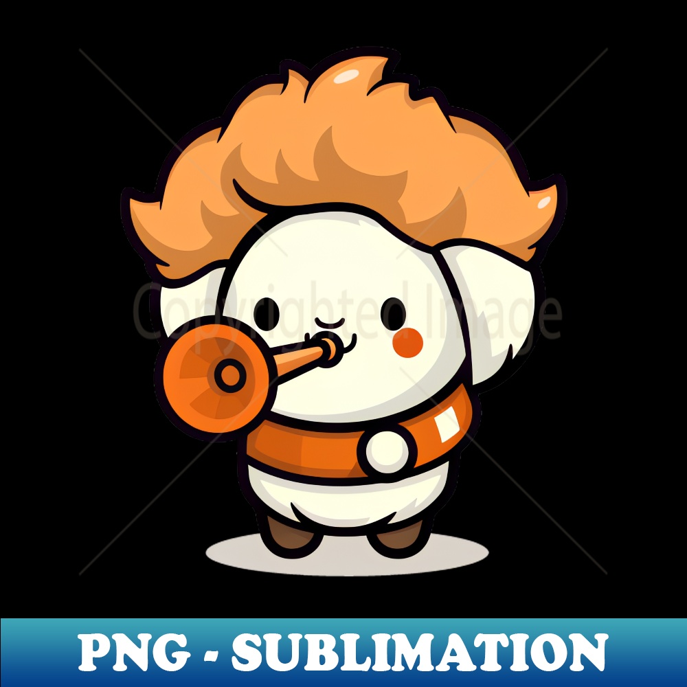 Chibi Sheep Playing Trumpet - Elegant Sublimation PNG Downlo | Inspire ...