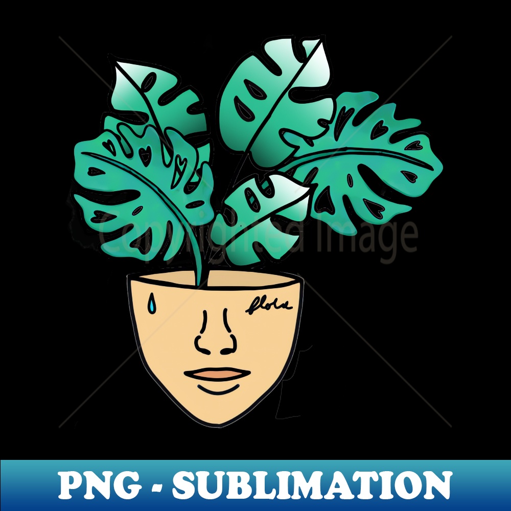Monstera Plant Person with Face Tattoos - Unique Sublimation - Inspire ...