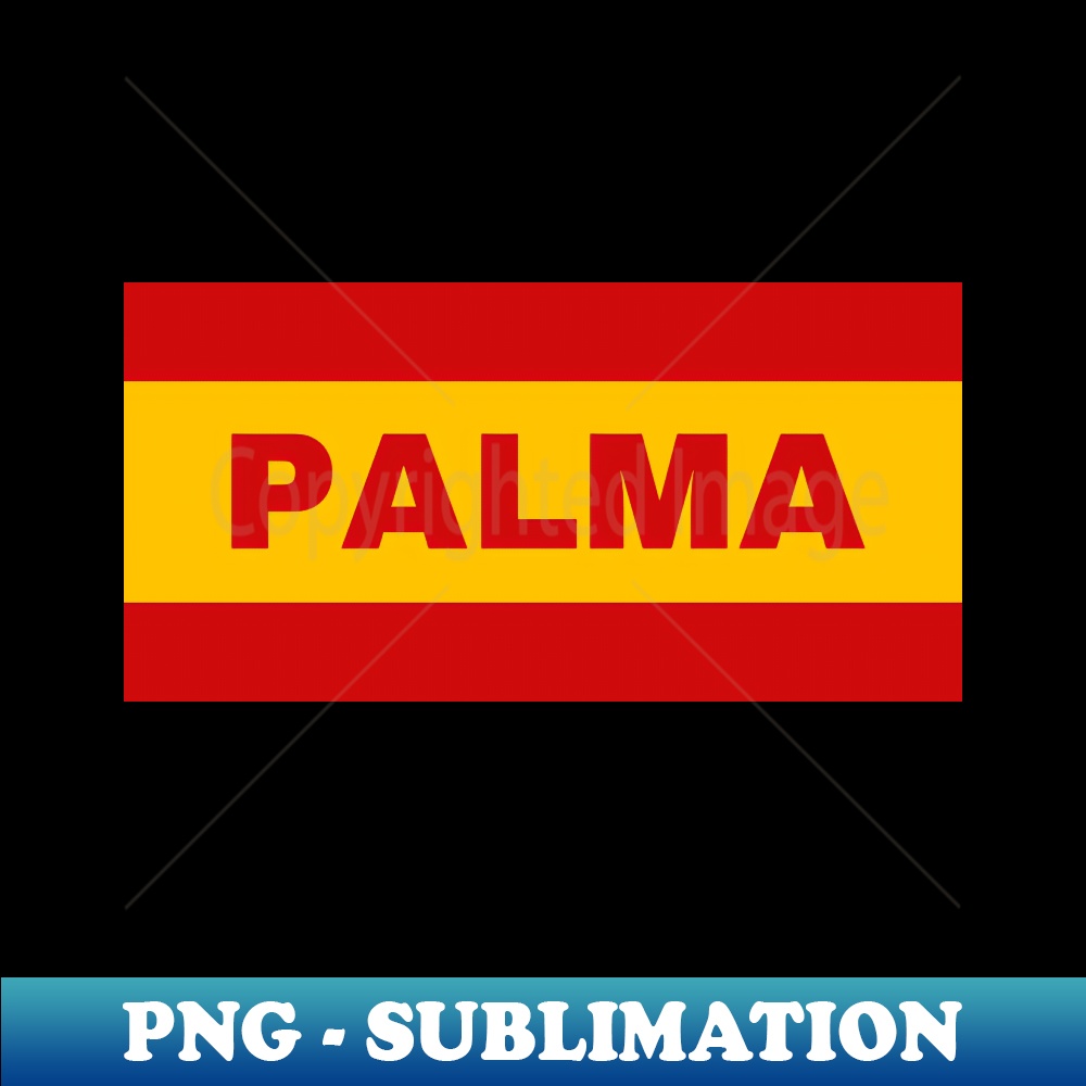Palma City in Spanish Flag Colors - Unique Sublimation PNG D | Inspire ...
