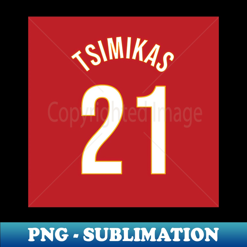 Tsimikas 21 Home Kit - 2223 Season - Unique Sublimation PNG | Inspire ...