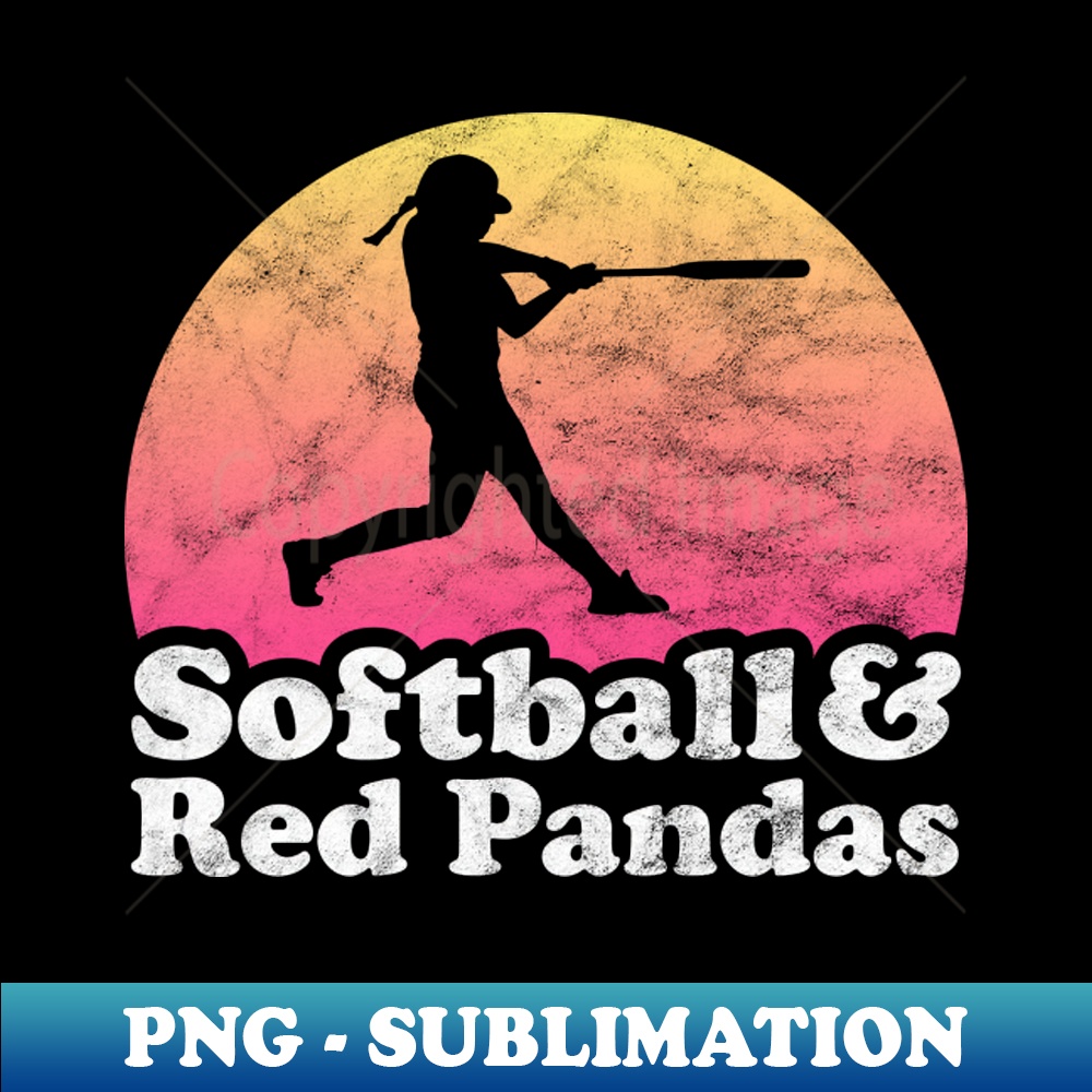 Softball and Red Pandas Gift for Softball Player Coach Fan - | Inspire ...