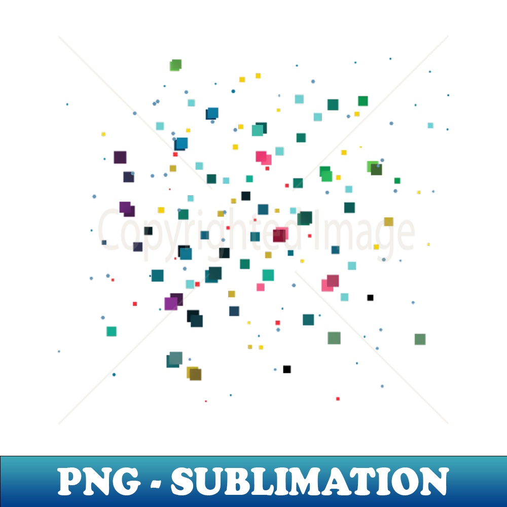Cube Particles Design BY OverView - Unique Sublimation PNG D | Inspire ...