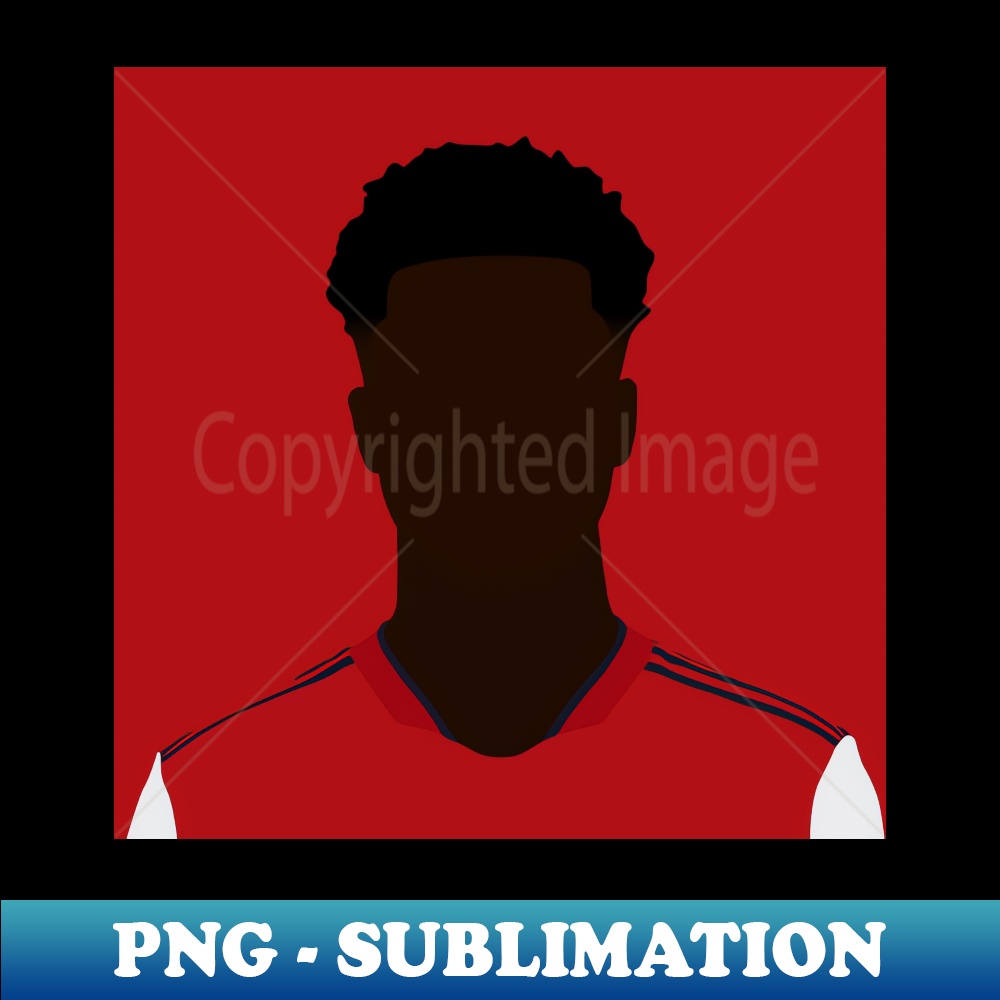 Bukayo Saka Minimalistic Face Art - PNG Sublimation Digital | Inspire ...