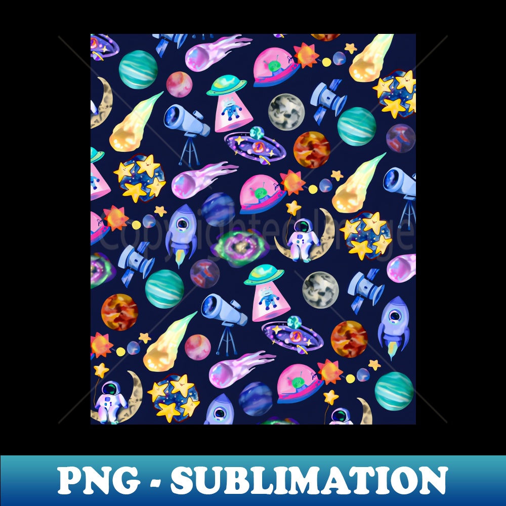 Outer Space - Vintage Sublimation PNG Download - Revolutioni - Inspire ...