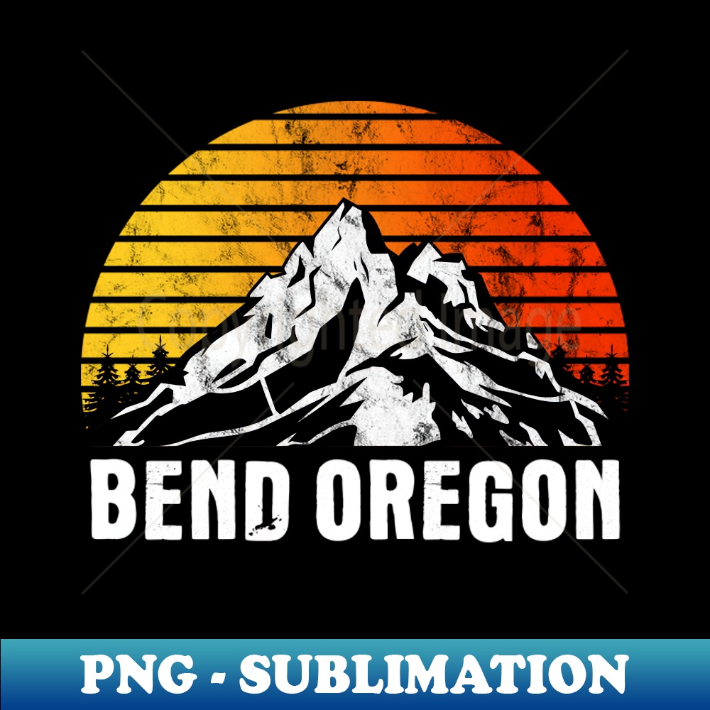Classic Retro Bend Oregon USA - Premium PNG Sublimation File | Inspire ...