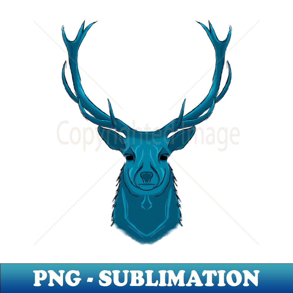 Blue deer parable of the forest god - PNG Transparent Sublim | Inspire ...