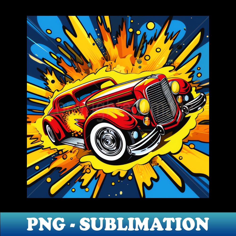 cool retro hot rod car - Stylish Sublimation Digital Downloa | Inspire ...