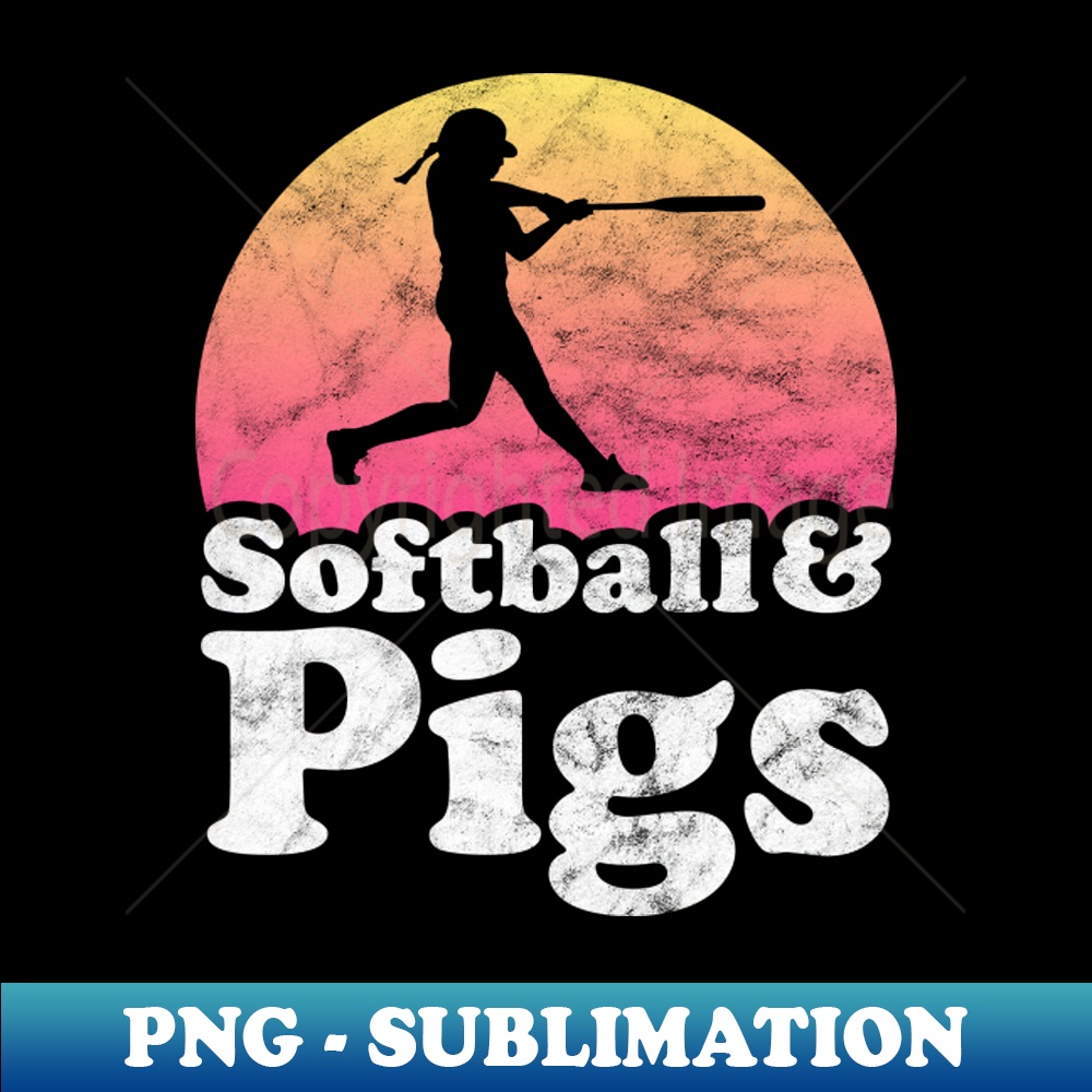 Softball and Pigs Gift for Softball Player Coach Fan - Profe | Inspire ...