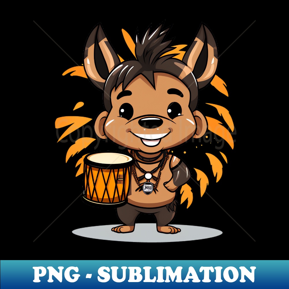Chibi Donkey Playing Drum - Creative Sublimation PNG Downloa | Inspire ...
