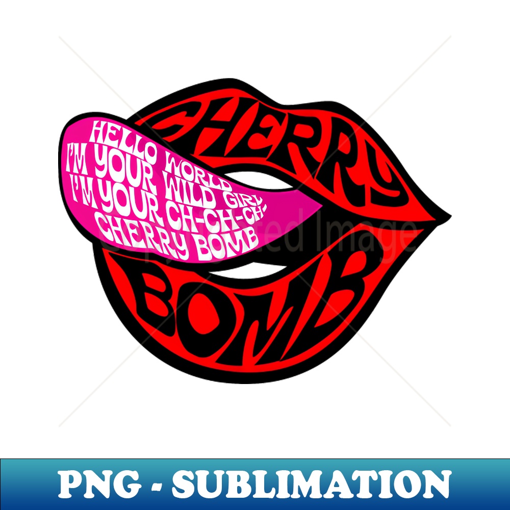 Cherry Lips - PNG Transparent Digital Download File for Subl | Inspire ...