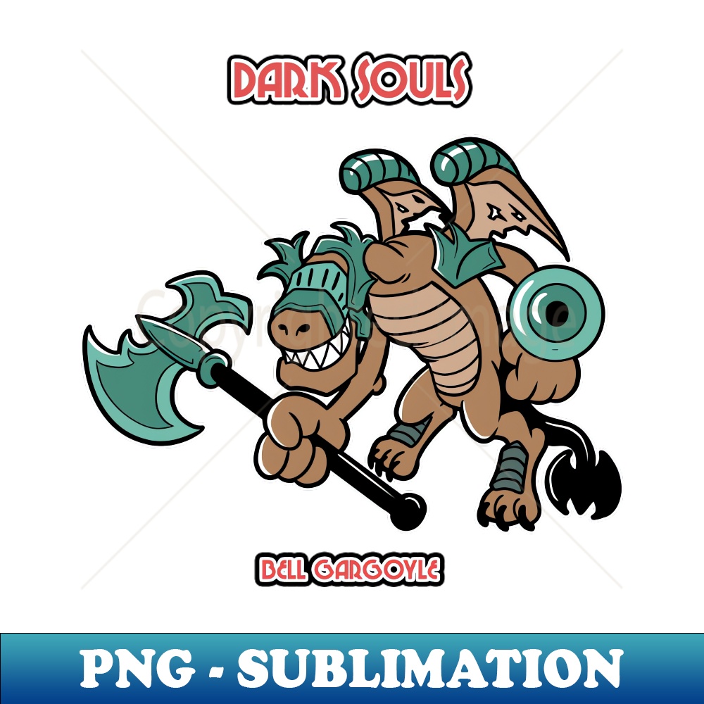 BELL GARGOYLE IN CUPHEAD STYLE - Instant PNG Sublimation Dow | Inspire ...