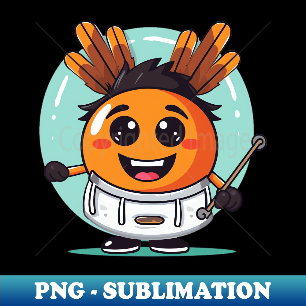 Chibi Drum Mascot - Elegant Sublimation PNG Download - Add a | Inspire ...