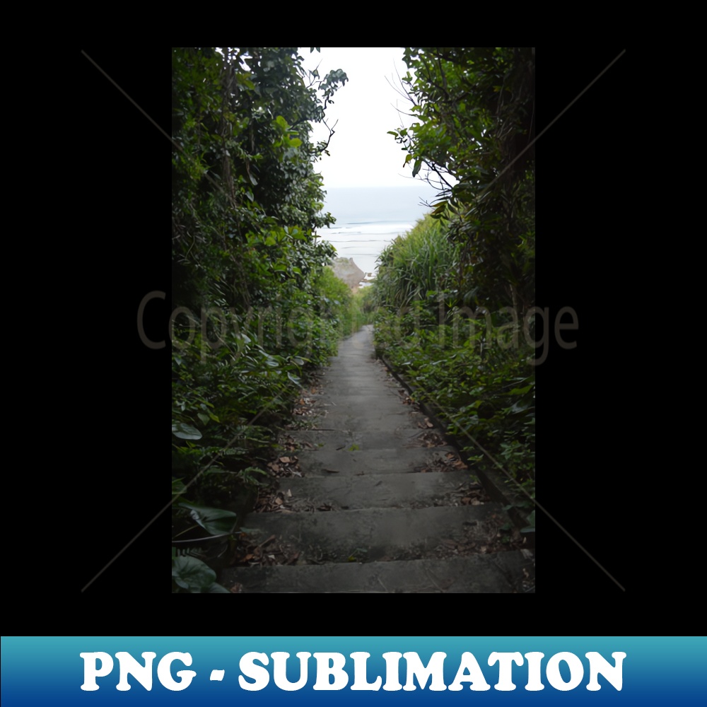 Hidden Path to the Ocean - Modern Sublimation PNG File - Cap | Inspire Uplift
