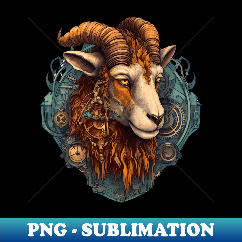 Steampunk Goat Mck6 - PNG Transparent Sublimation File - Vib | Inspire ...