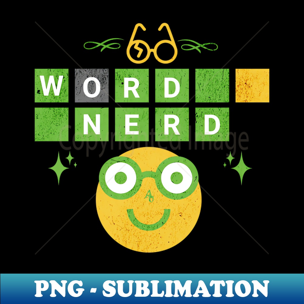 Wordle Word Nerd - Vintage Sublimation PNG Download - Create - Inspire ...