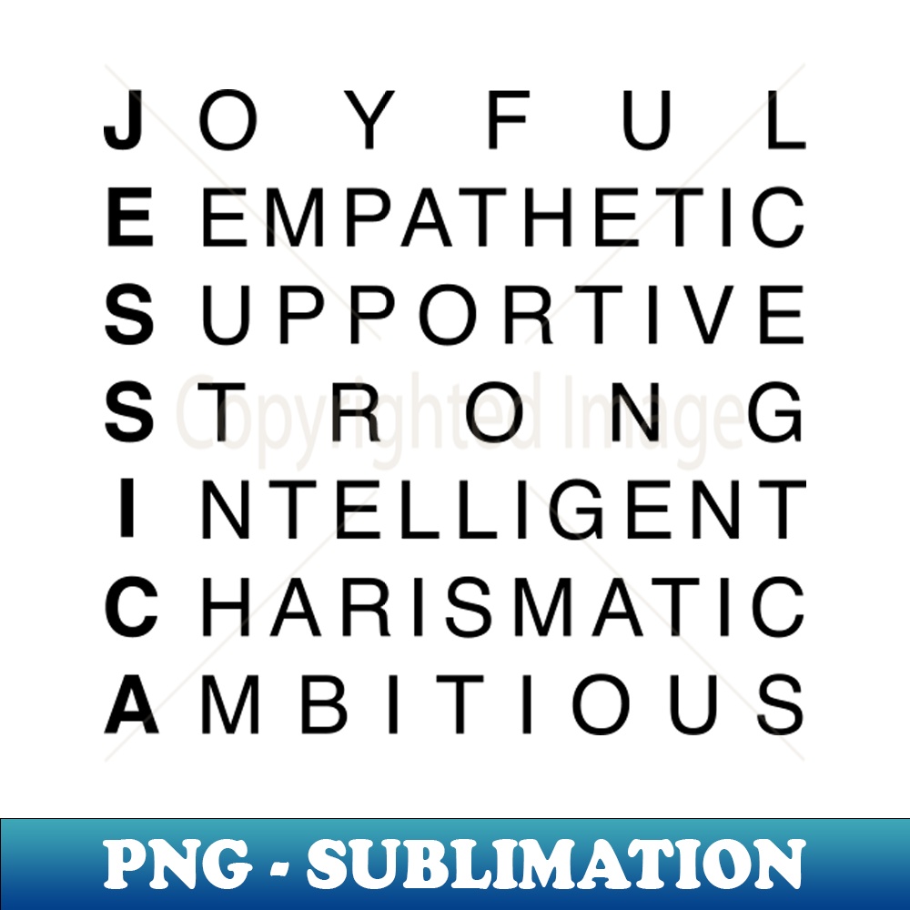 JESSICA - Aesthetic Sublimation Digital File - Unleash Your - Inspire ...