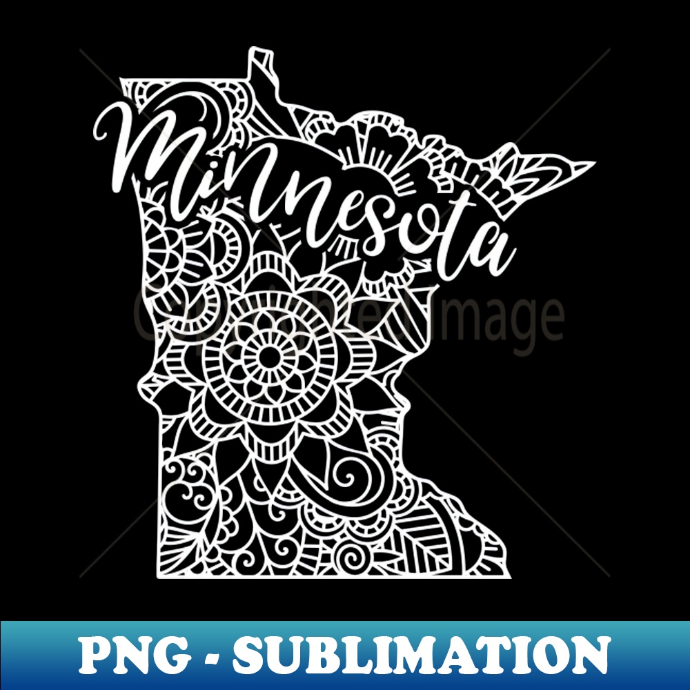 Minnesota USA Mandala Art Gift - Exclusive Sublimation Digit | Inspire ...