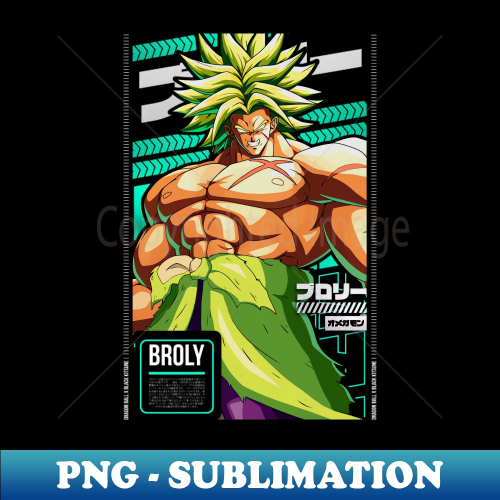 BROLY ANIME STARS - PNG Transparent Sublimation Design - Sp | Inspire ...
