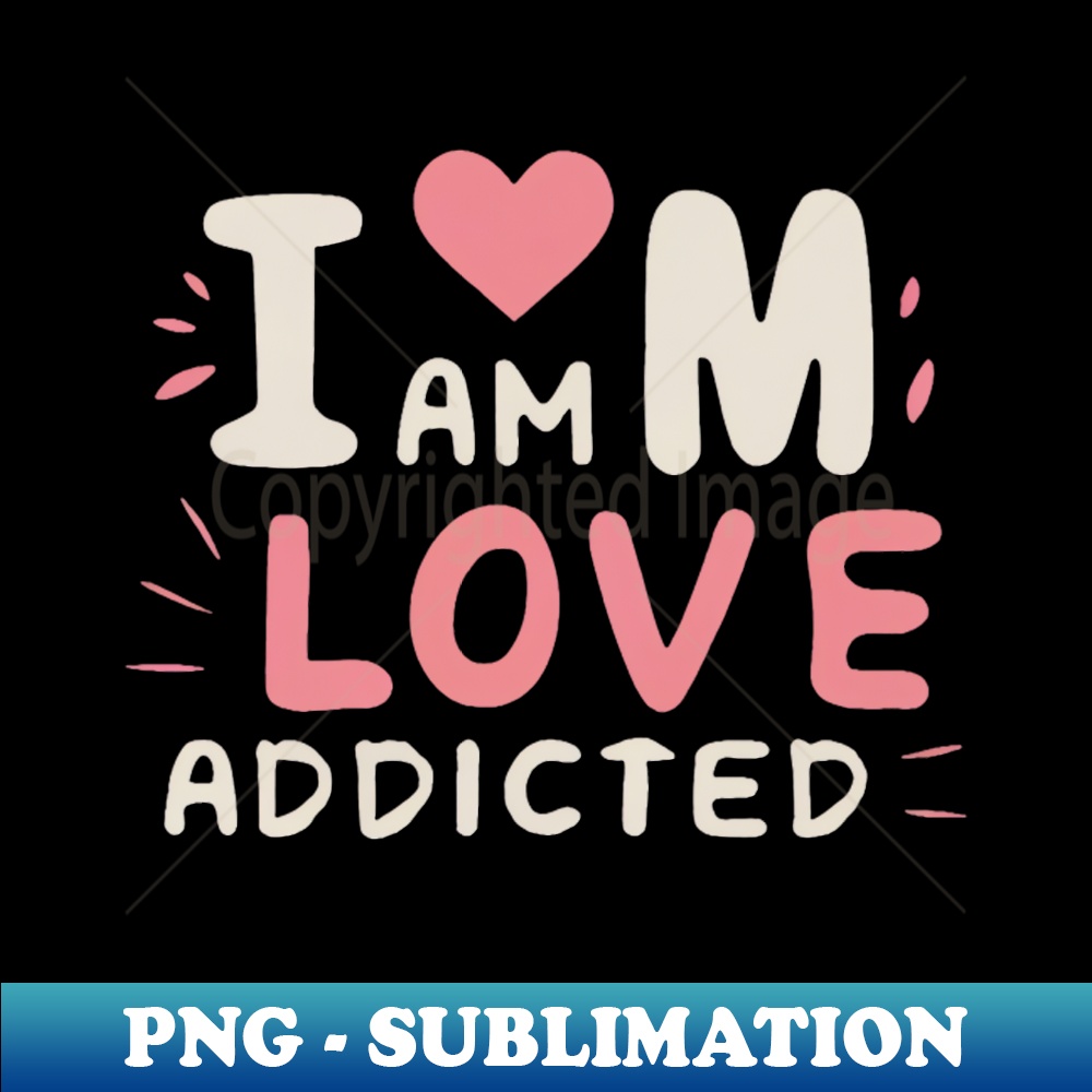 I am Love Addicted - PNG Transparent Sublimation Design - Bo | Inspire ...