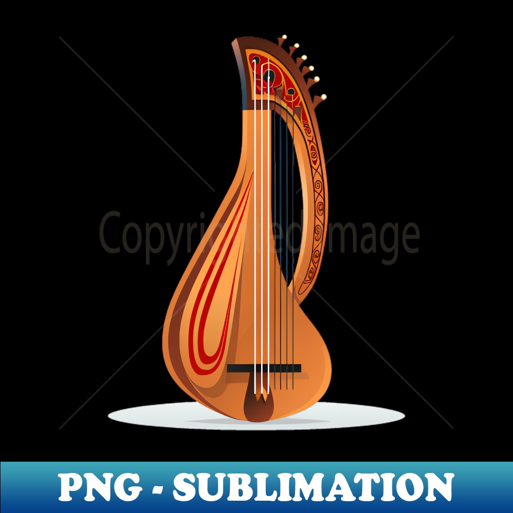 Lyre - PNG Transparent Digital Download File for Sublimation | Inspire ...