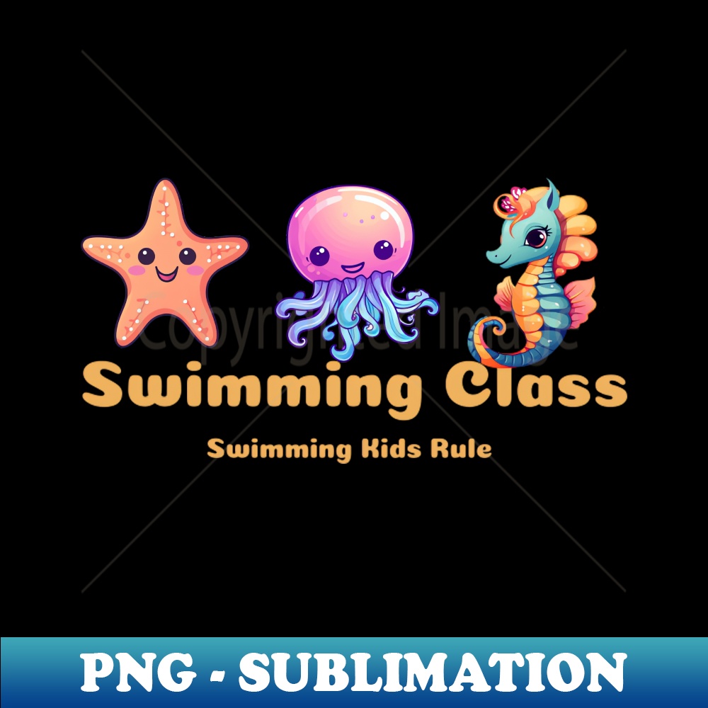 swimming class swim kids rule sea animals v5 - PNG Transpare | Inspire ...