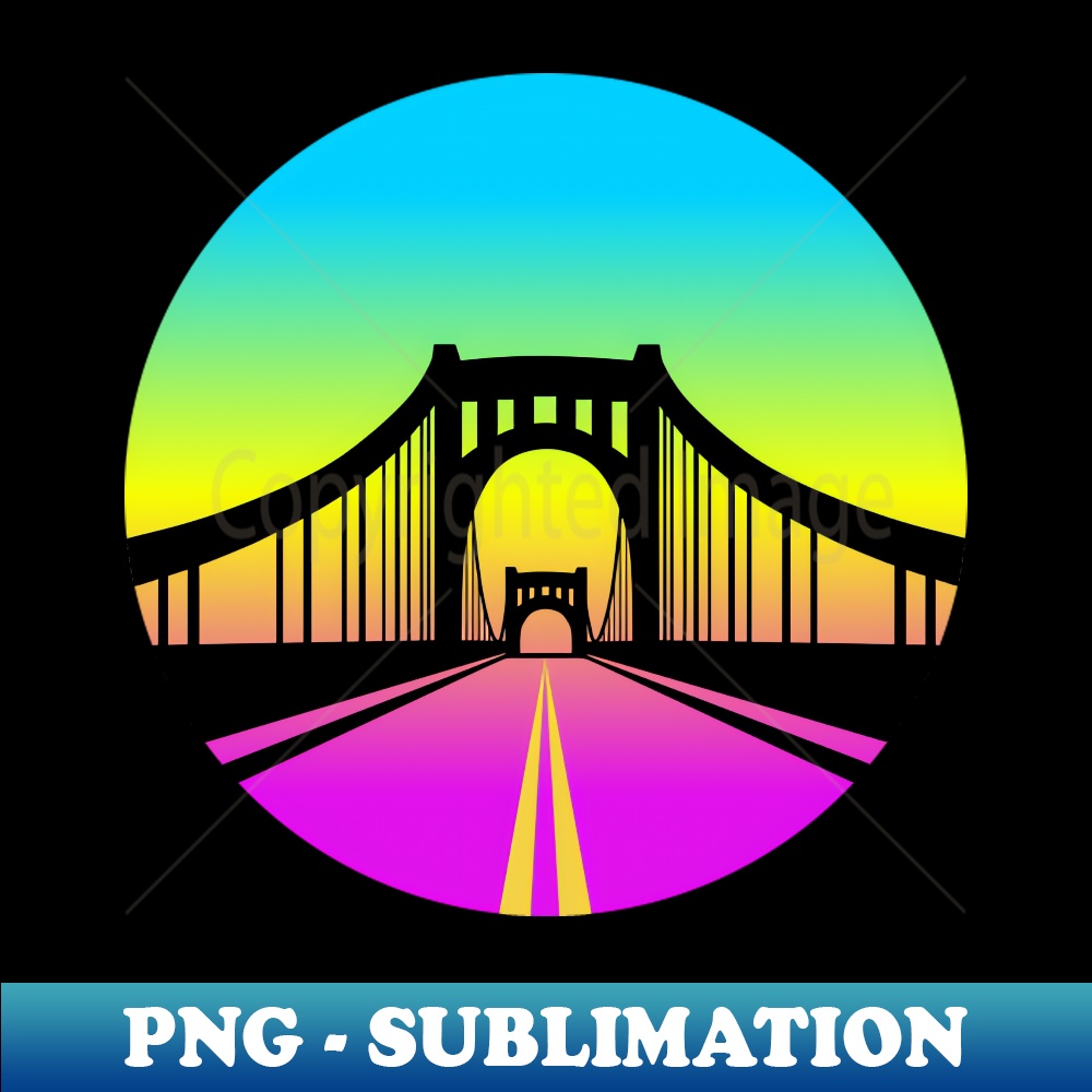 Pittsburgh bridge gradient - High-Resolution PNG Sublimation | Inspire ...