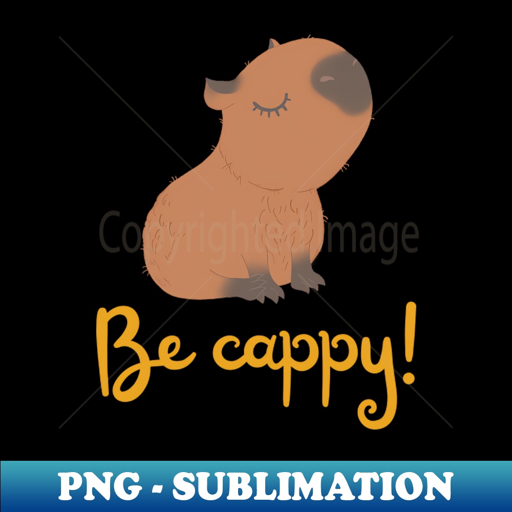 Be Cappy Capybara - PNG Transparent Digital Download File f | Inspire ...