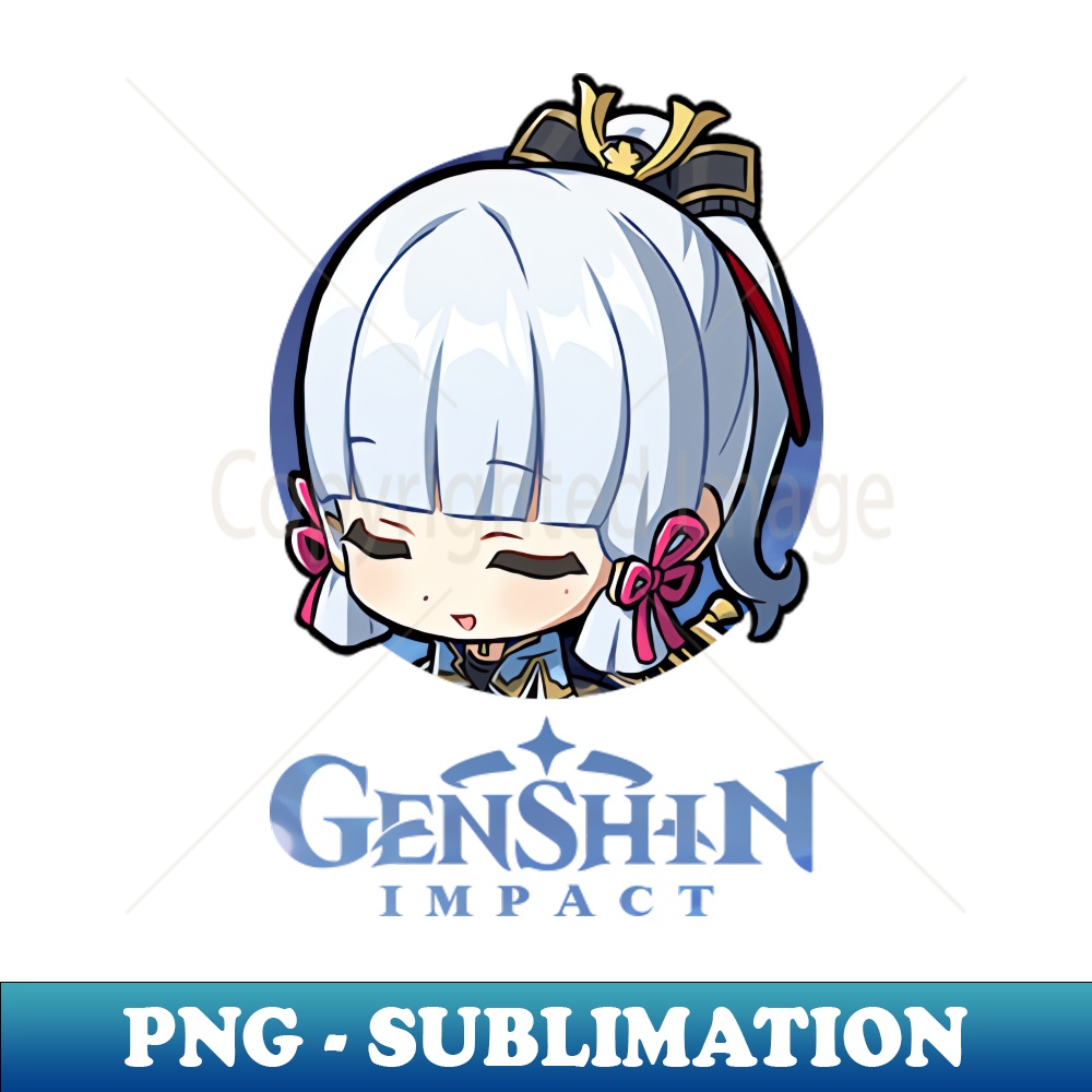 Ayaka Chibi Genshin Impact - Decorative Sublimation PNG File | Inspire ...