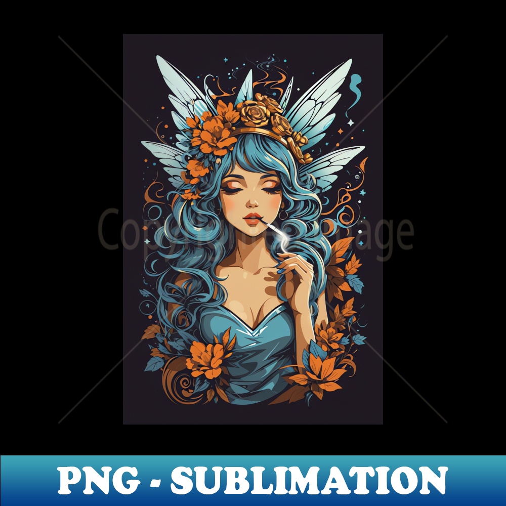 fairy smoking cigarette - Aesthetic Sublimation Digital File | Inspire ...