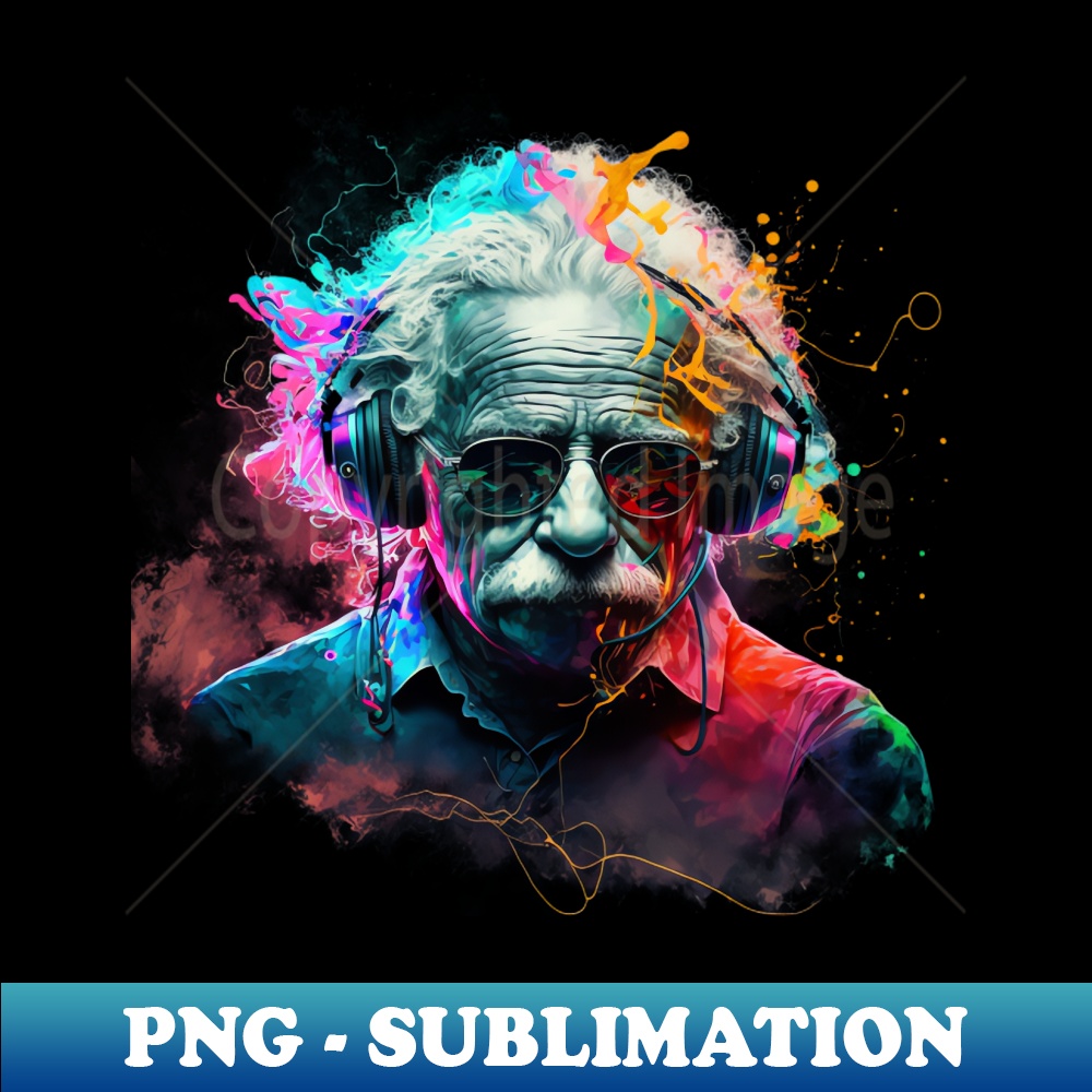 Einstein Spinning Tunes The DJ Genius 8 - PNG Transparent Di - Inspire ...